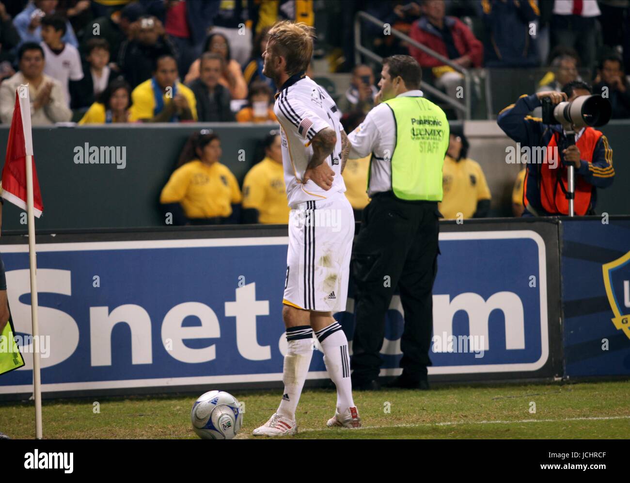 DAVID BECKHAM BACK INJURY LOS ANGELES GALAXY LOS ANGELES GALAXY V ...