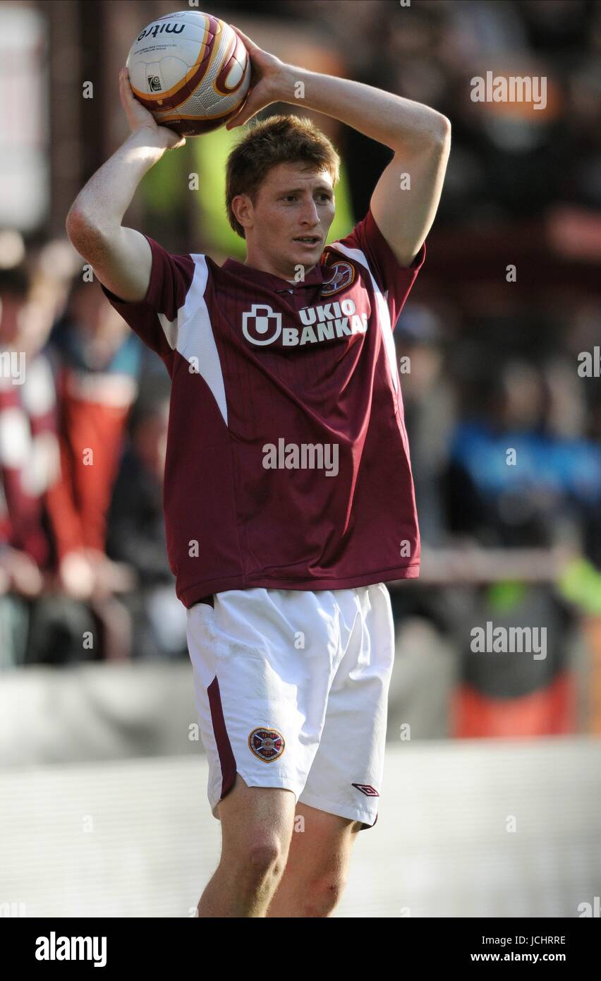 JASON THOMSON HEARTS OF MIDLOTHIAN FC HEARTS V HIBERNIAN TYNECASTLE ...