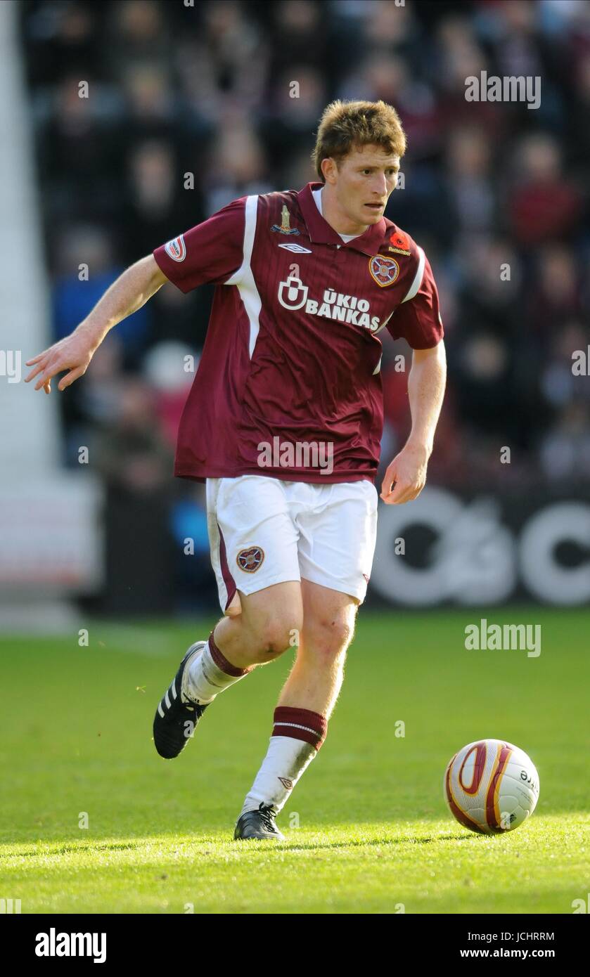 JASON THOMSON HEARTS OF MIDLOTHIAN FC HEARTS V HIBERNIAN TYNECASTLE ...