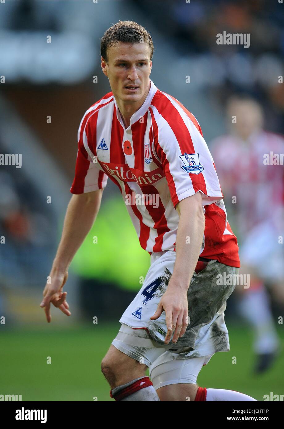 ROBERT HUTH STOKE CITY FC HULL CITY V STOKE CITY KC STADIUM, HULL ...