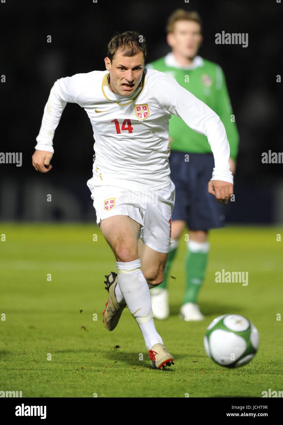 MILAN JOVANOVIC SERBIA NORTHERN IRELAND V SERBIA WINDSOR PARK, BELFAST ...
