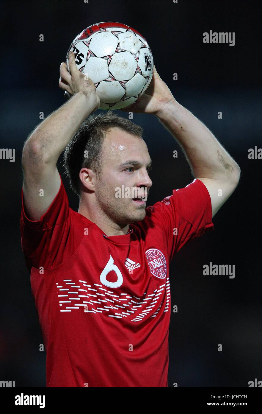 LARS JACOBSEN DENMARK DENMARK V SOUTH KOREA BLUE WATER STADIUM,ESJBERG ...