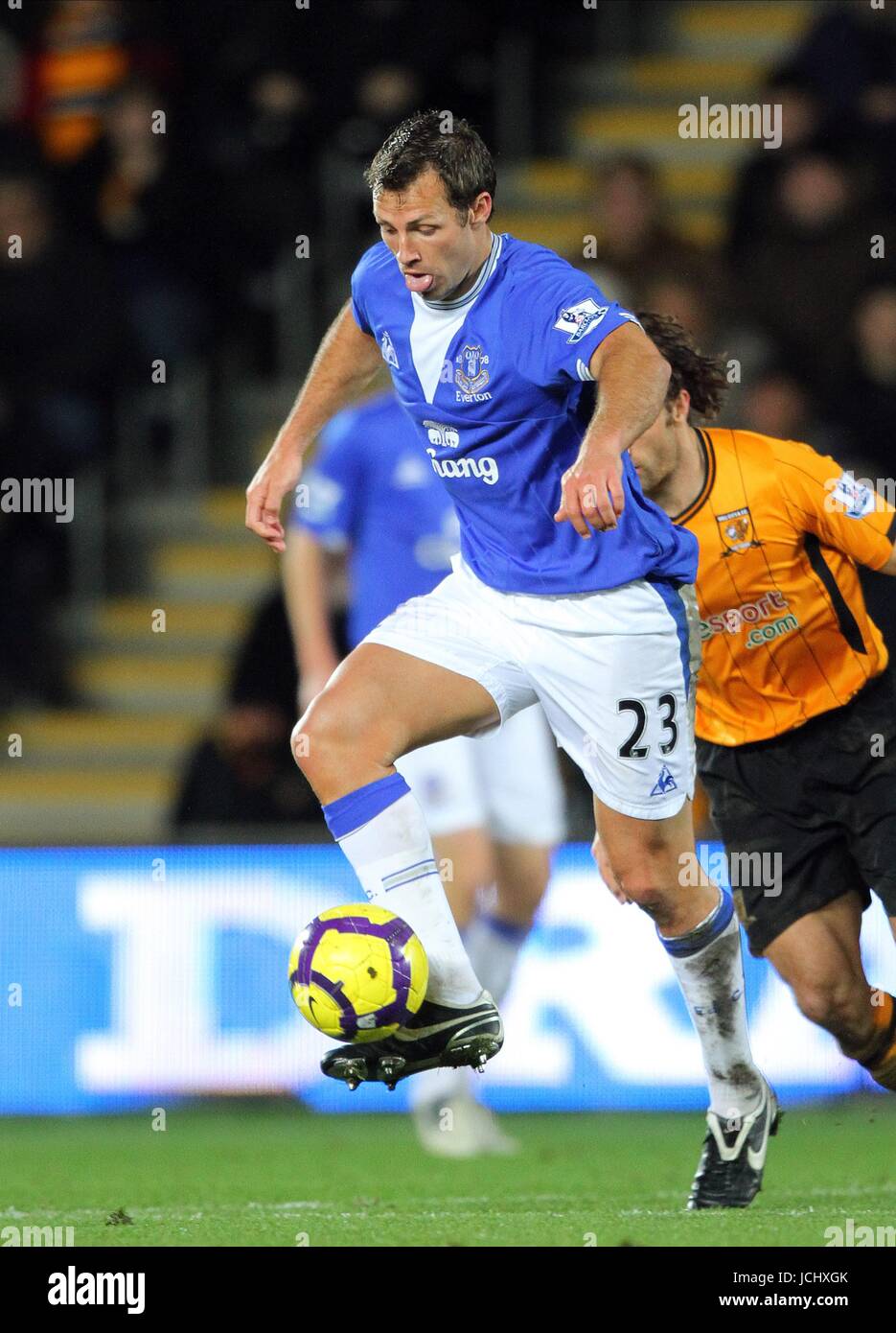 LUCAS NEILL EVERTON FC HULL CITY V EVERTON KC STADIUM, HULL, ENGLAND 25 ...