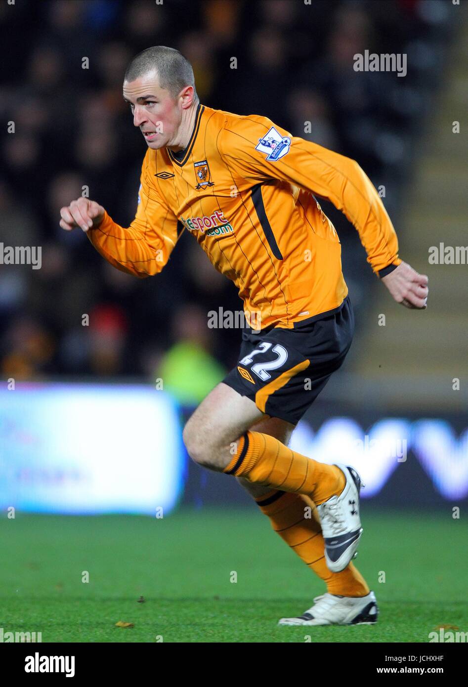 DEAN MARNEY HULL CITY FC HULL CITY V EVERTON KC STADIUM, HULL, ENGLAND ...