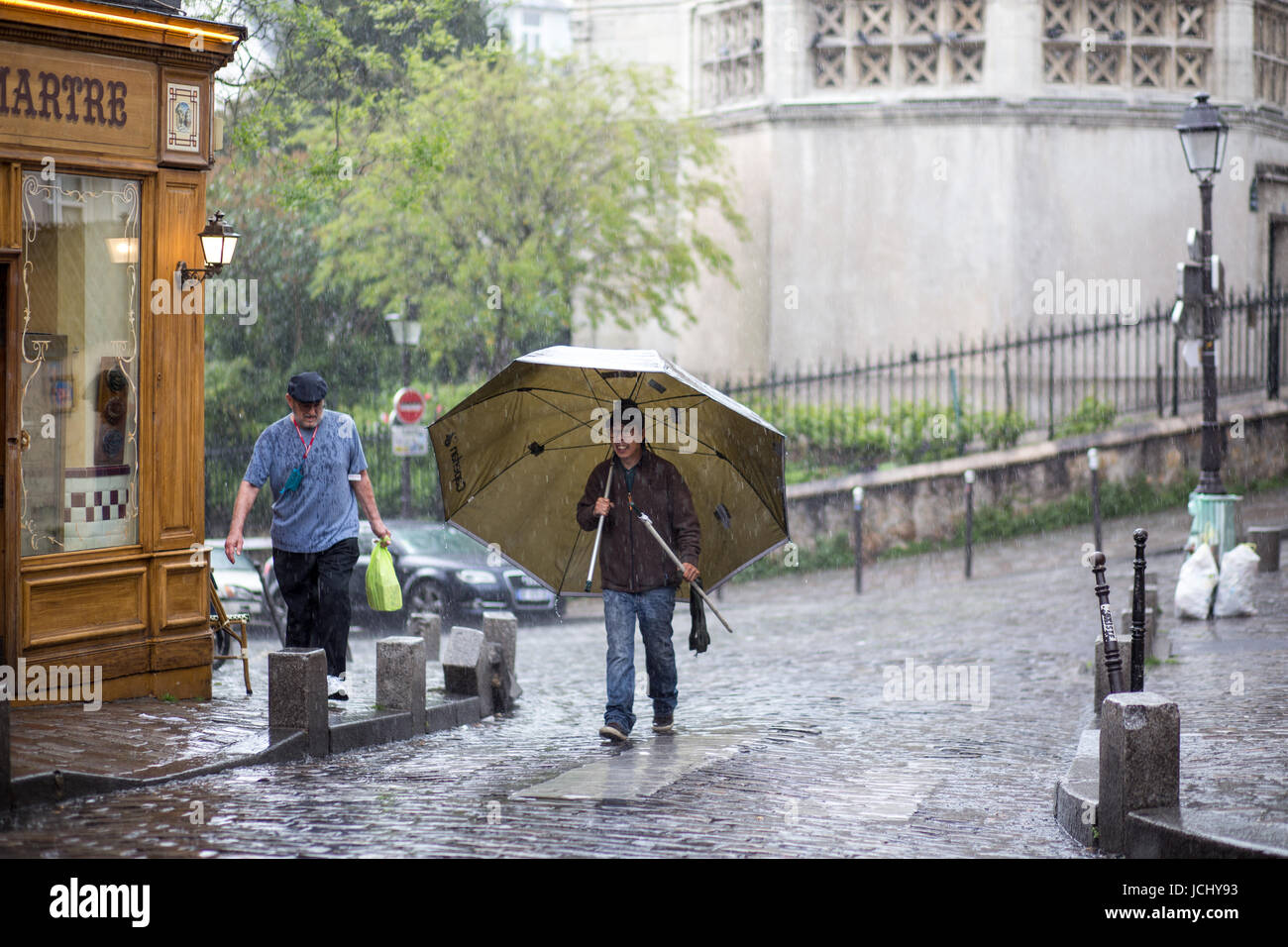 Rainy day in Paris Stock Photo - Alamy
