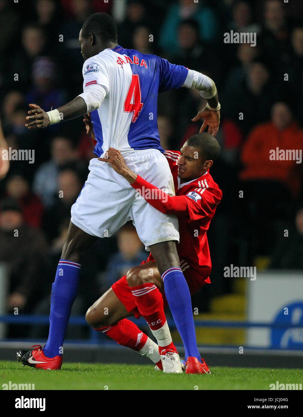 CHRIS SAMBA & DAVID NGOG BLACKBURN ROVERS V LIVERPOOL BLACKBURN ROVERS ...