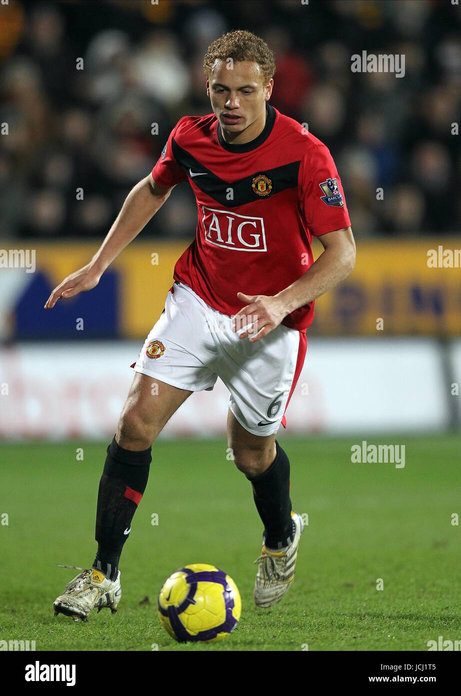 WES BROWN MANCHESTER UNITED FC HULL CITY V MANCHESTER UNITED KC STADIUM