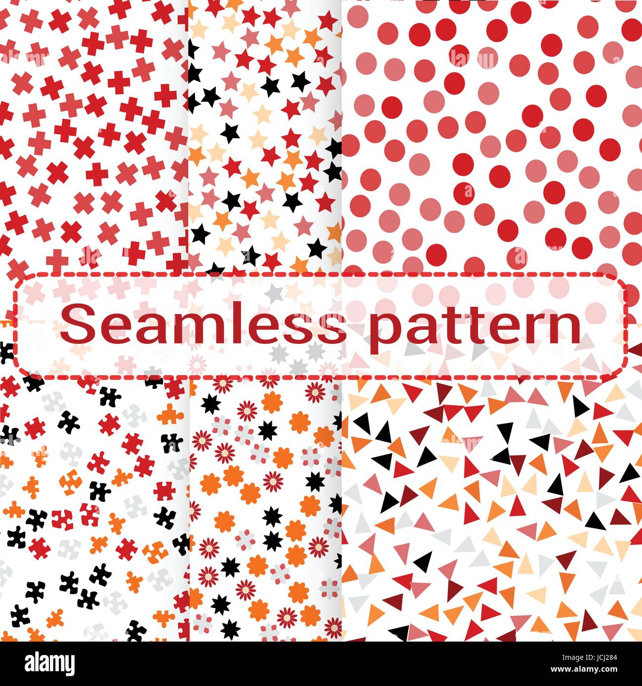 Collection of geometric seamless patterns Stock Vector Image & Art - Alamy