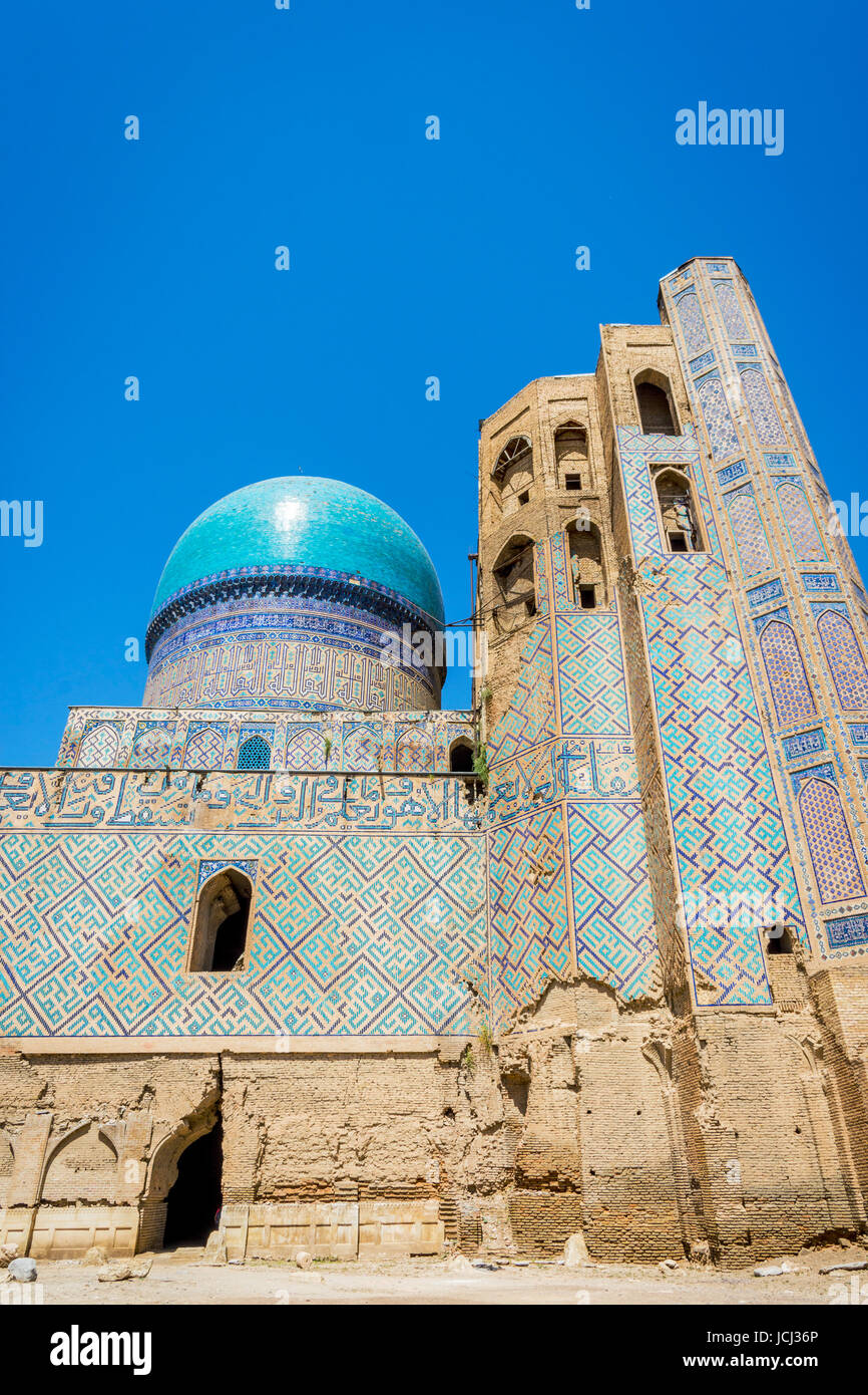 Bibi-Khanym (Bibi-Xonum) Mosque, Samarkand, Uzbekistan with blue ...