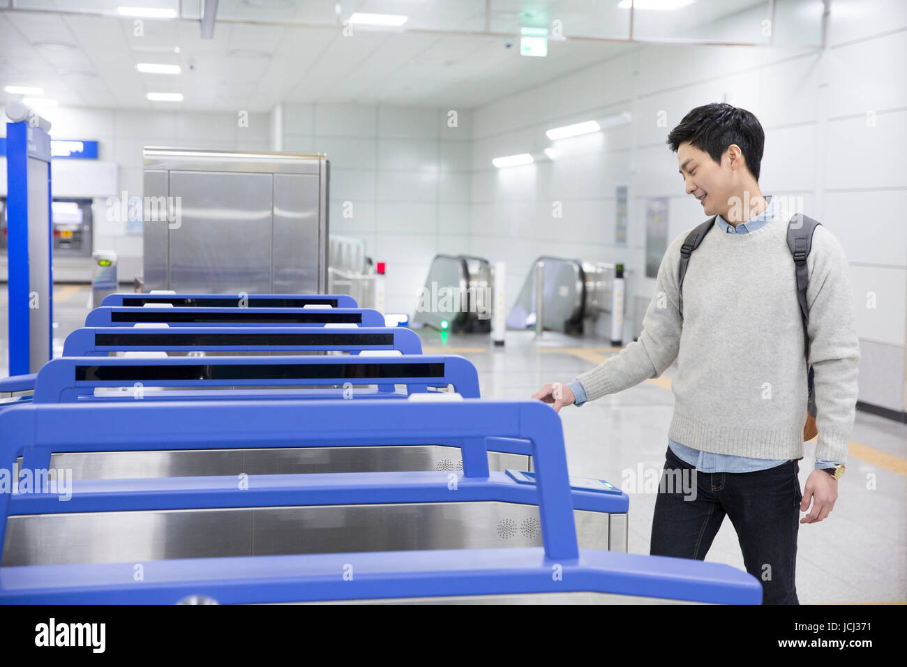 Scanning your ticket hi-res stock photography and images - Alamy