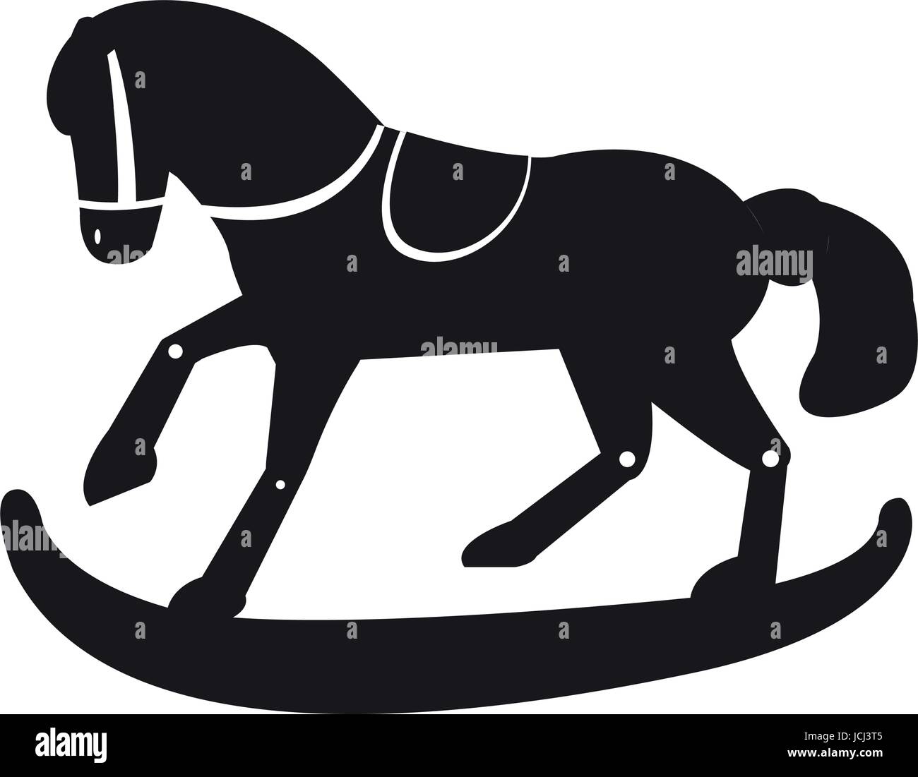 Wooden horse toy silhouette Stock Vector Image & Art - Alamy