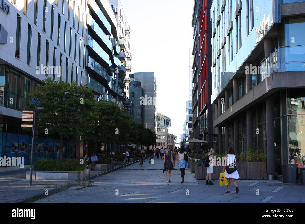 Oslo streets in Norway Stock Photo - Alamy