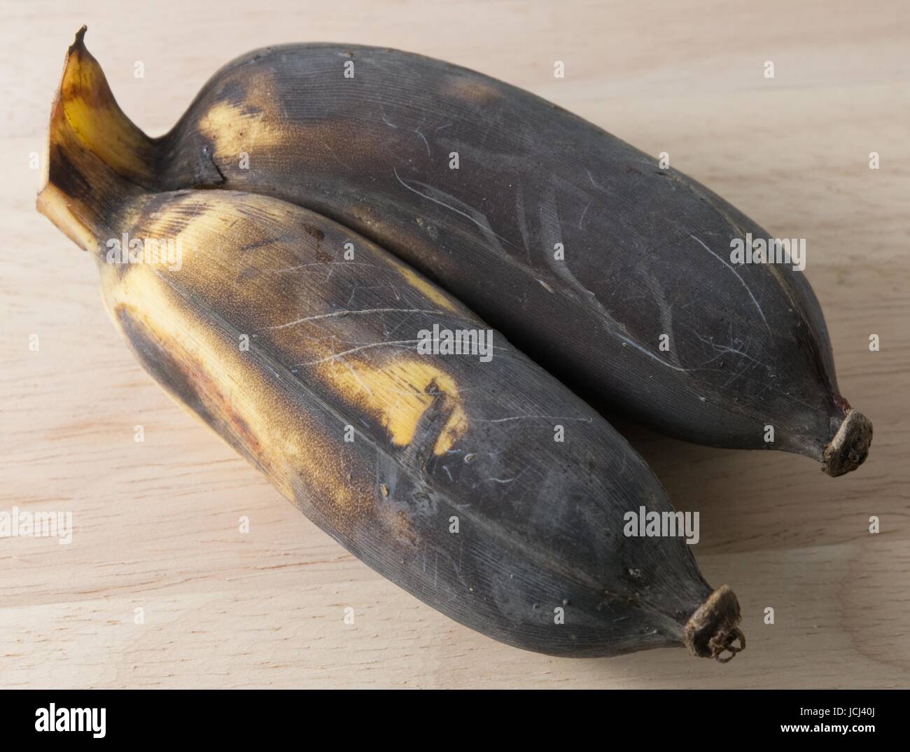 Fruits, Black Ripen Wild Banana, Asian Banana or Cultivated Banana on A ...