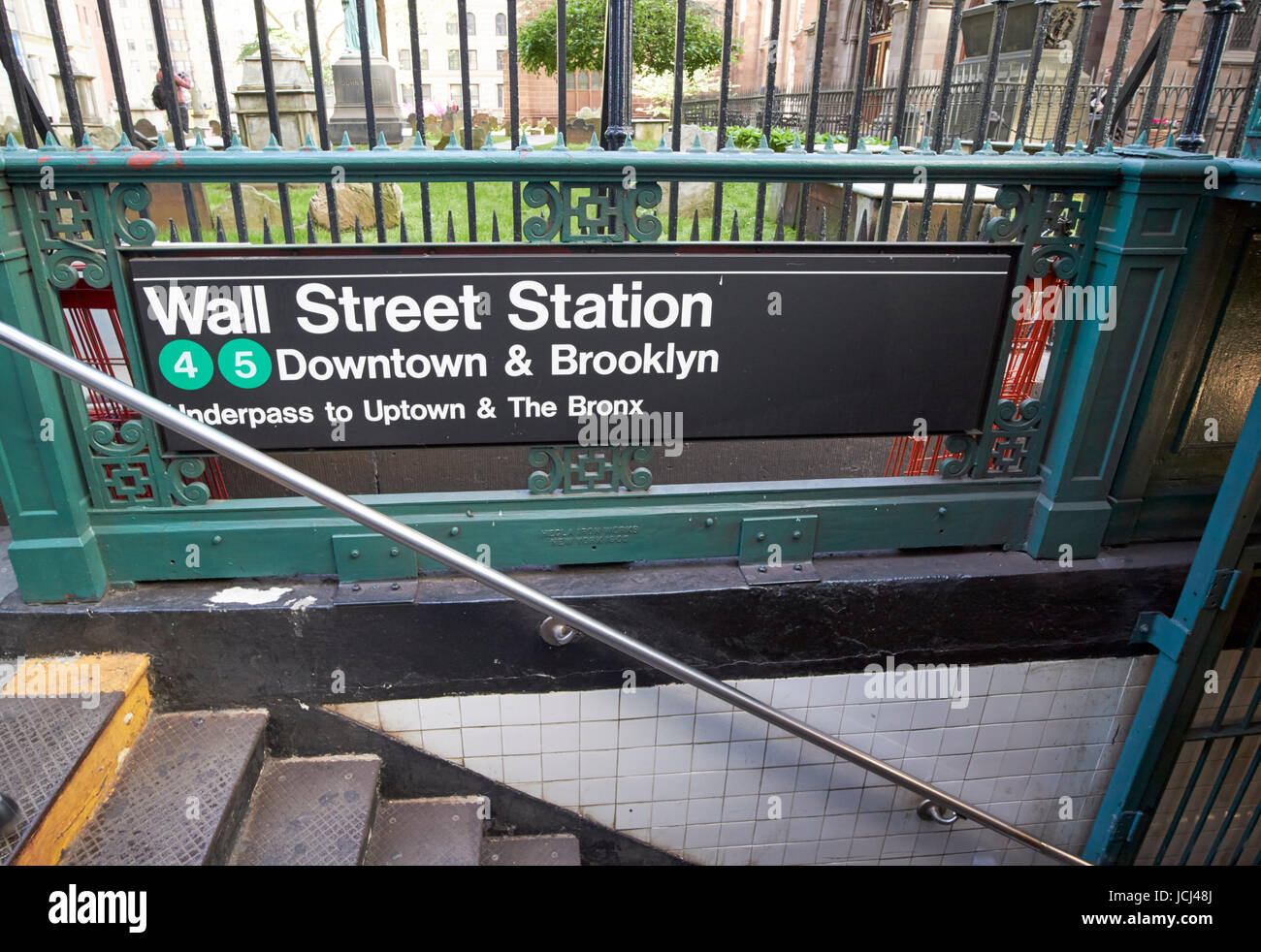 wall street station New York City USA Stock Photo - Alamy