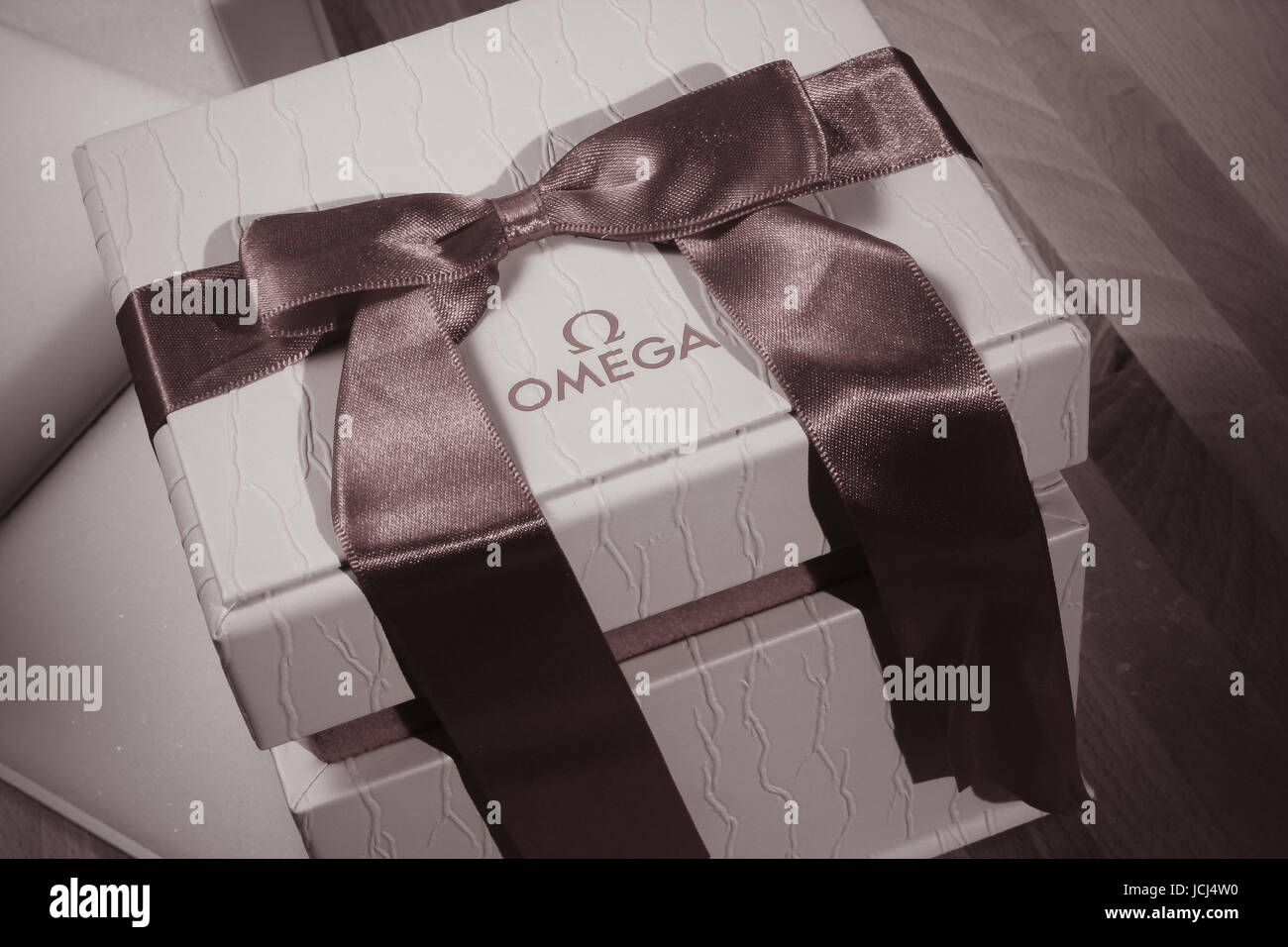 Omega swiss luxury watchmaker Stock Photo - Alamy