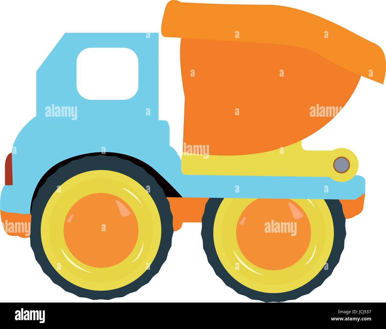 Colorful plastic truck toy Stock Vector Images - Alamy