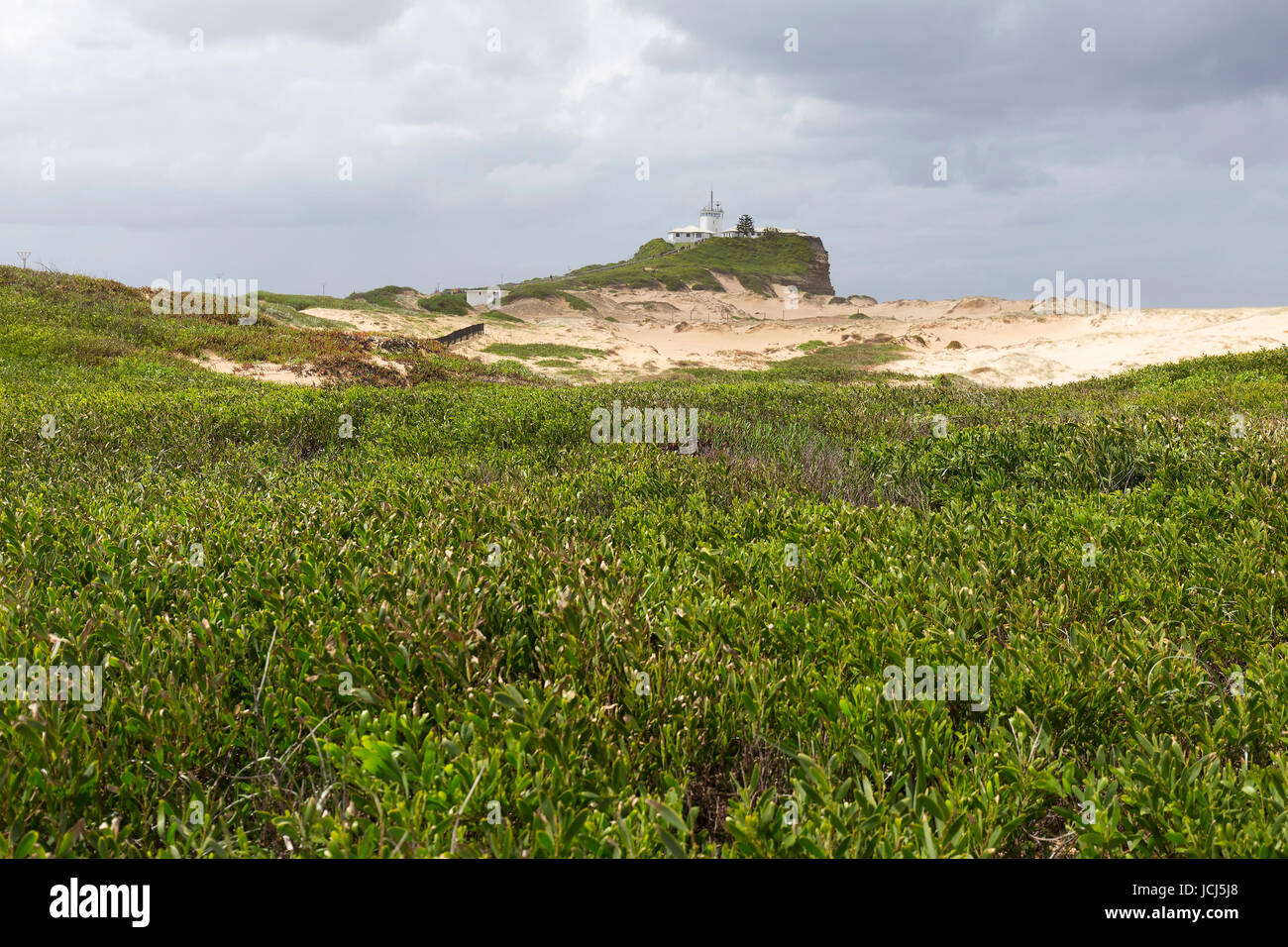 Nobbys beach lighthouse in hi-res stock photography and images - Alamy