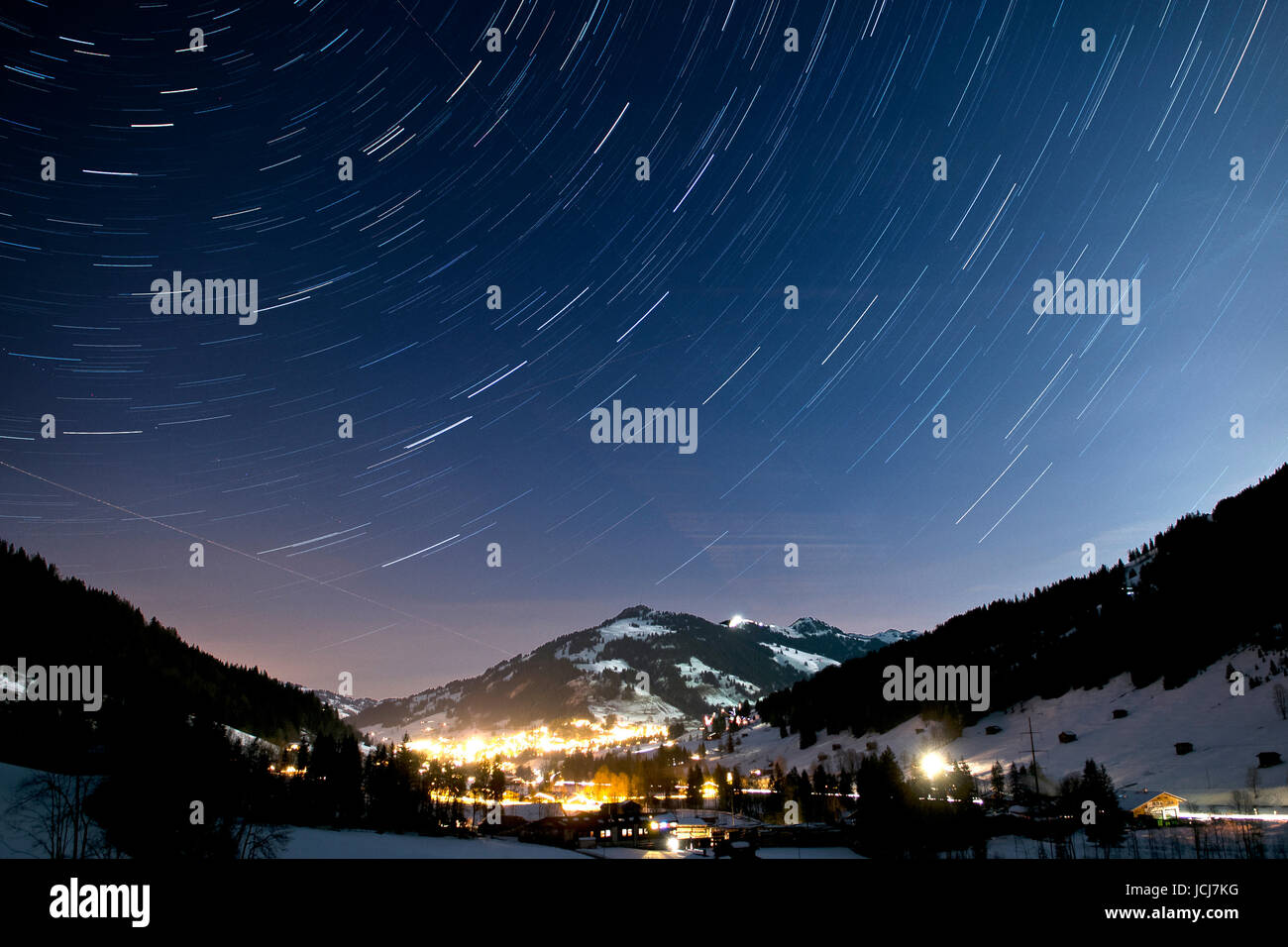 Gstaad night hi-res stock photography and images - Alamy