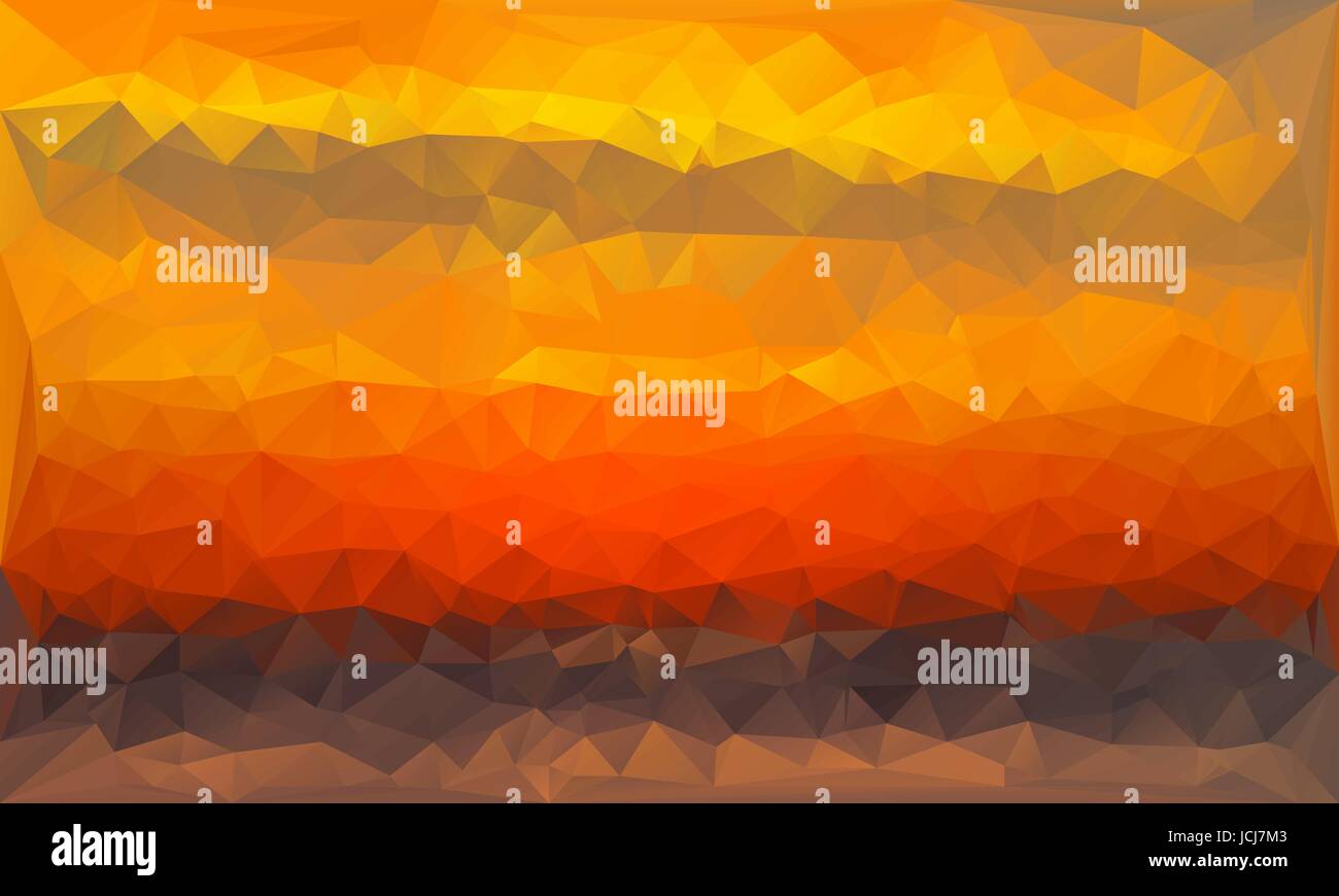 triangles abstract background - sunset - vector illustration Stock ...