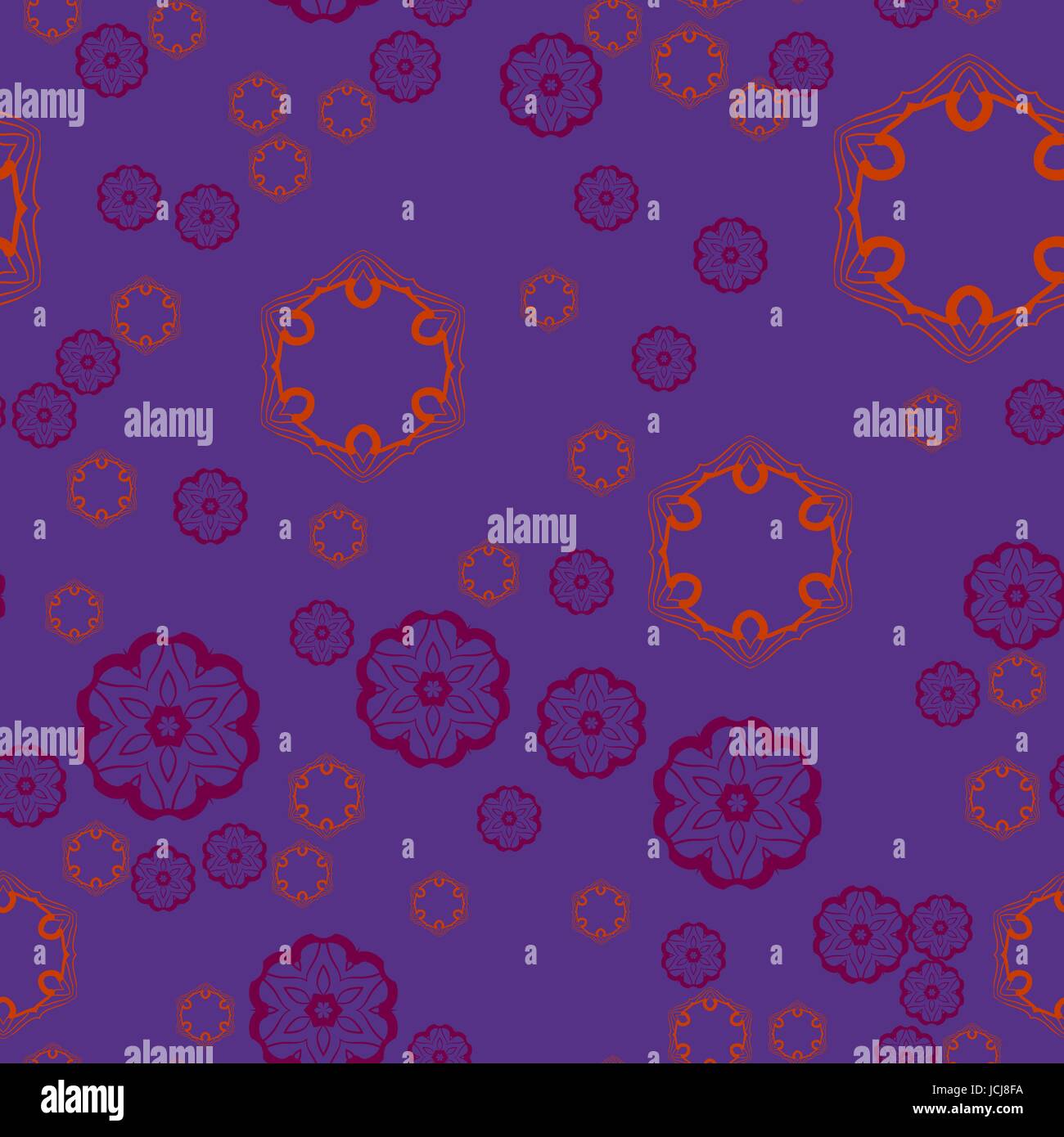 Shapes Mandala Geometric Seamless Pattern. Repeating Background Texture ...