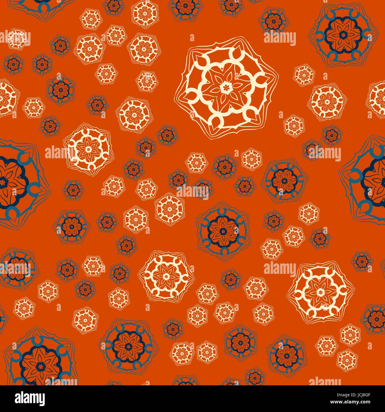 Print seamless on orange background Stock Vector Image & Art - Alamy