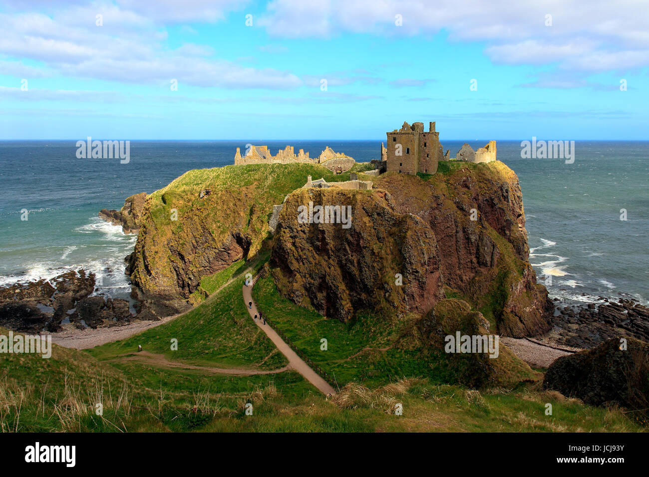 Dunnottar Castle ruins, near Stonehaven, Scotland, UK Stock Photo - Alamy