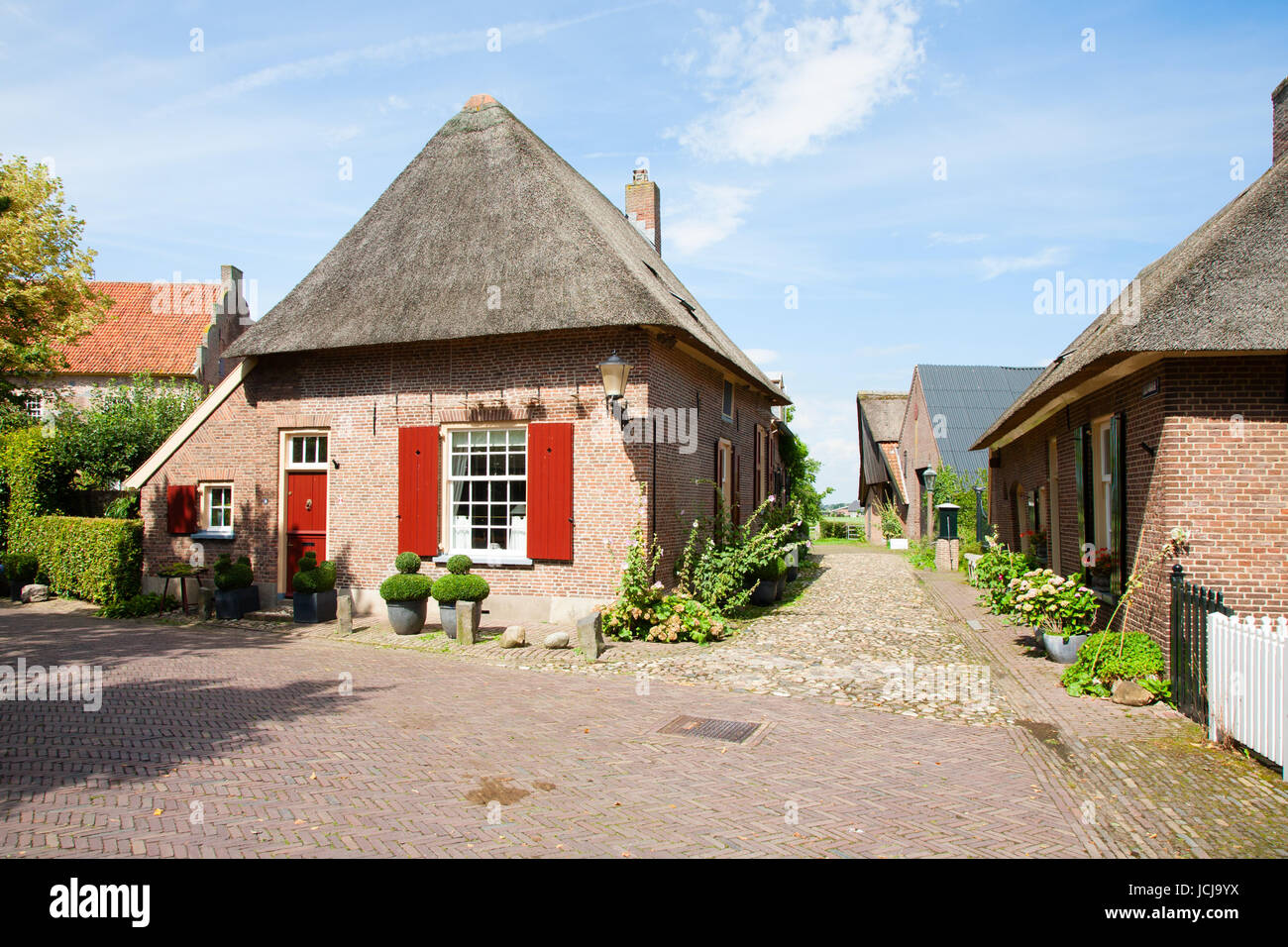 View at Bronkhorst, one of the smallest towns in the Netherlands Stock ...
