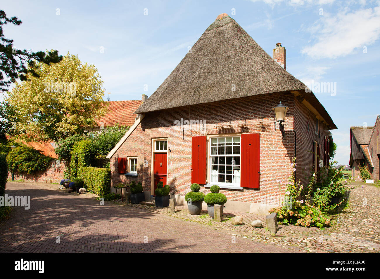 View at Bronkhorst, one of the smallest towns in the Netherlands Stock ...