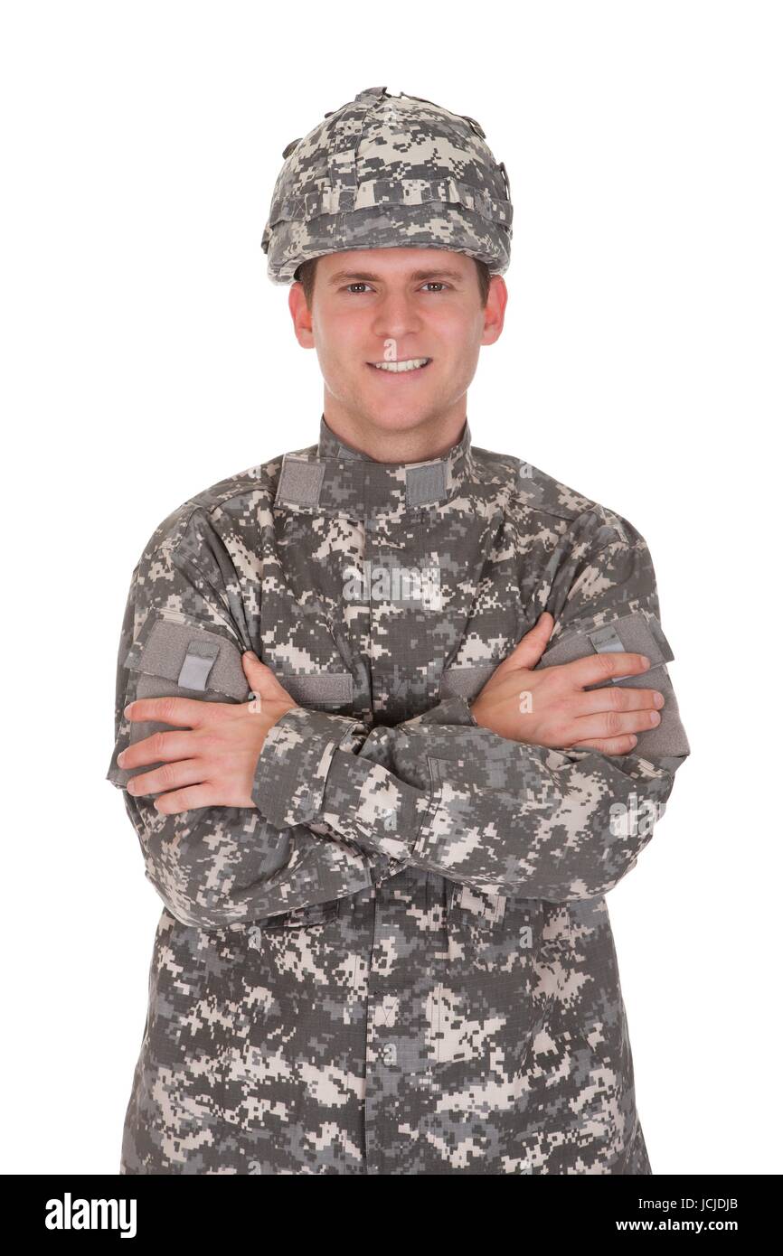 Army soldier standing hi-res stock photography and images - Alamy