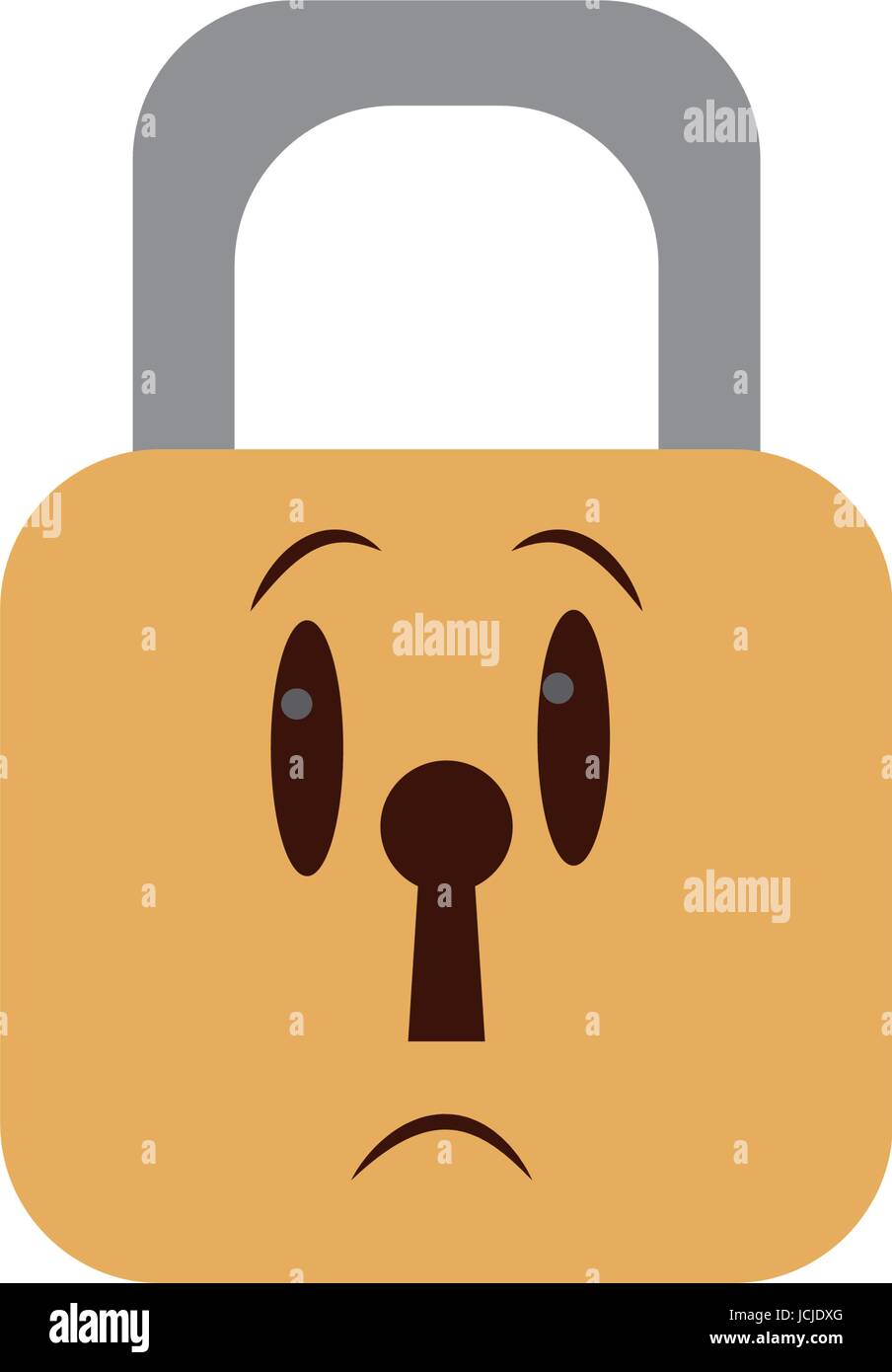 Cartoon lock expression hi-res stock photography and images - Alamy