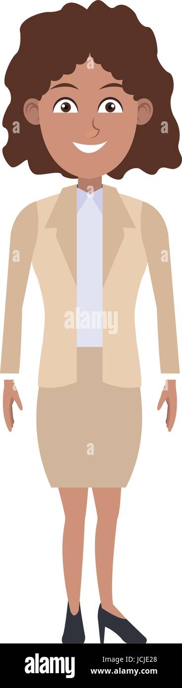 business woman standing cartoon employee Stock Vector Image & Art - Alamy