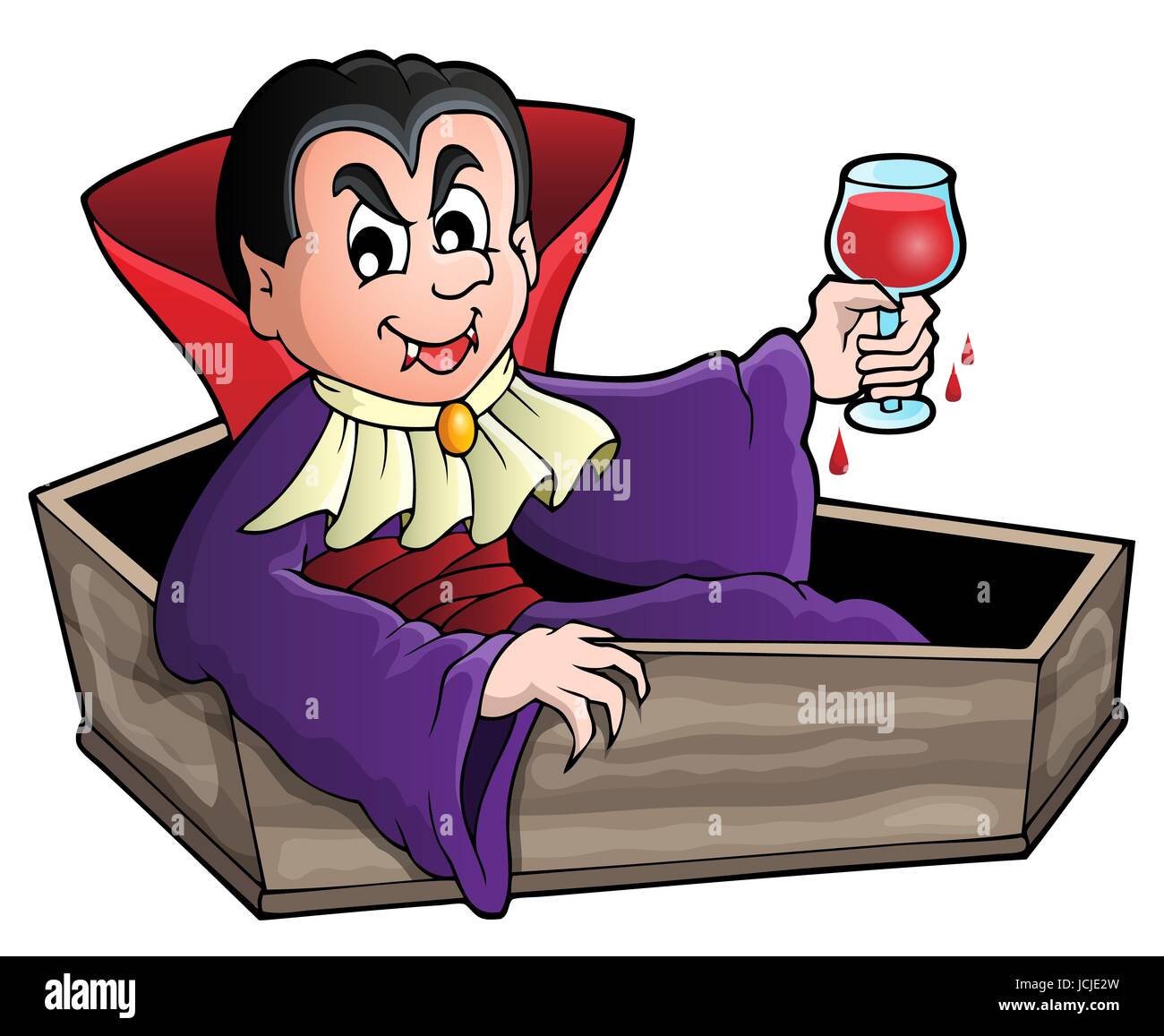 Vampire theme image 1 - picture illustration Stock Photo - Alamy