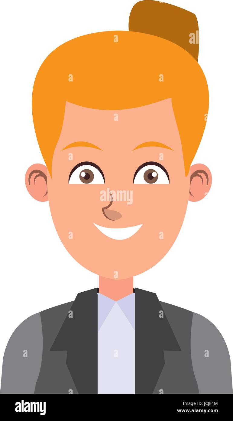 businessman profile male portrait man character Stock Vector Image ...