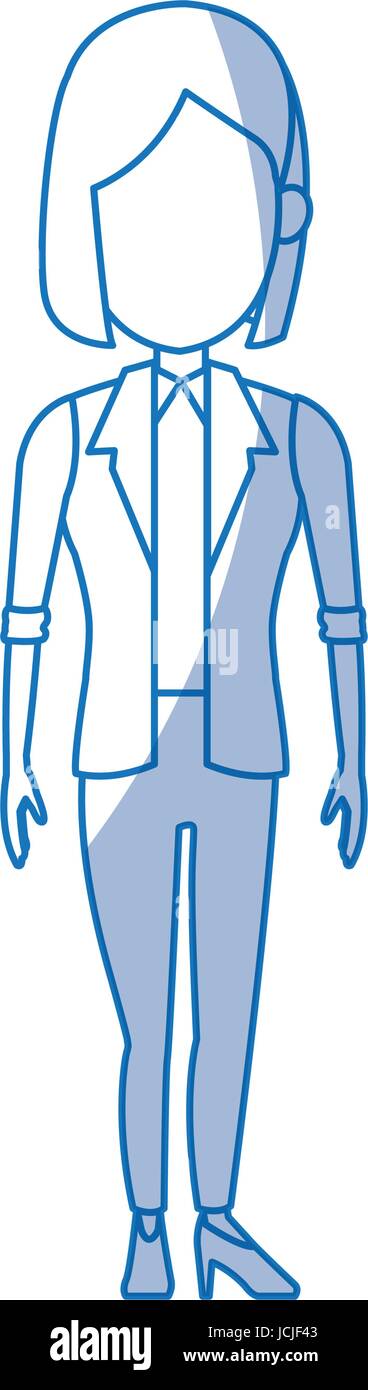 cartoon business woman character female employee Stock Vector Image ...