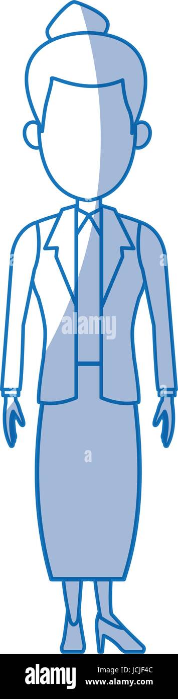 cartoon business woman character female employee Stock Vector Image ...