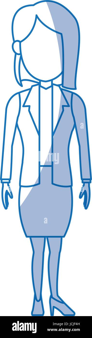 cartoon business woman character female employee Stock Vector Image ...