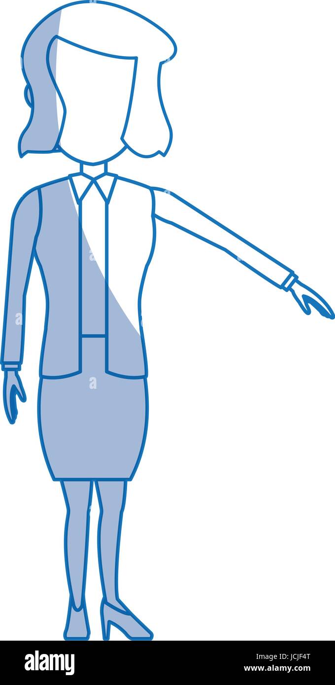 cartoon business woman character female employee Stock Vector Image ...