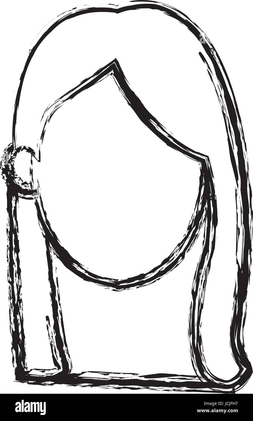 Blank Girl Face Template