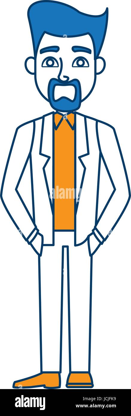 cartoon man standing character male Stock Vector Image & Art - Alamy