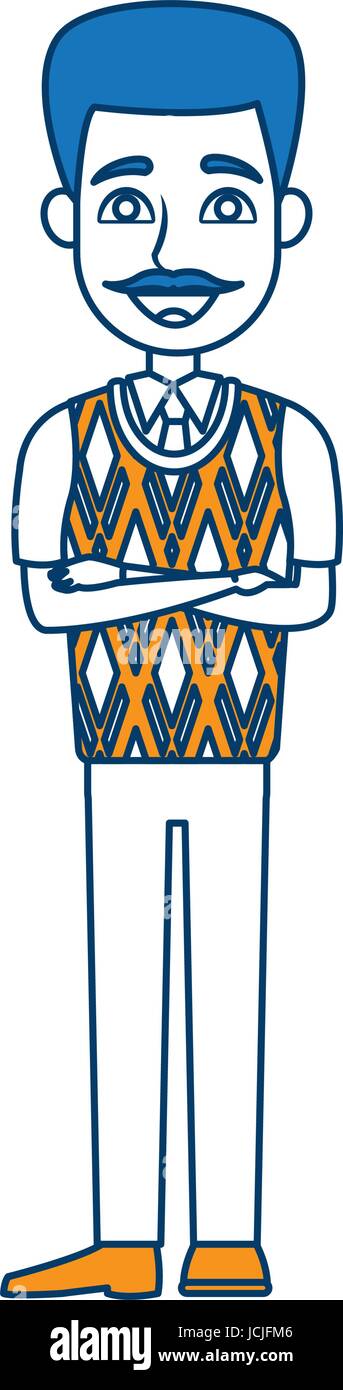 cartoon man standing character male Stock Vector Image & Art - Alamy