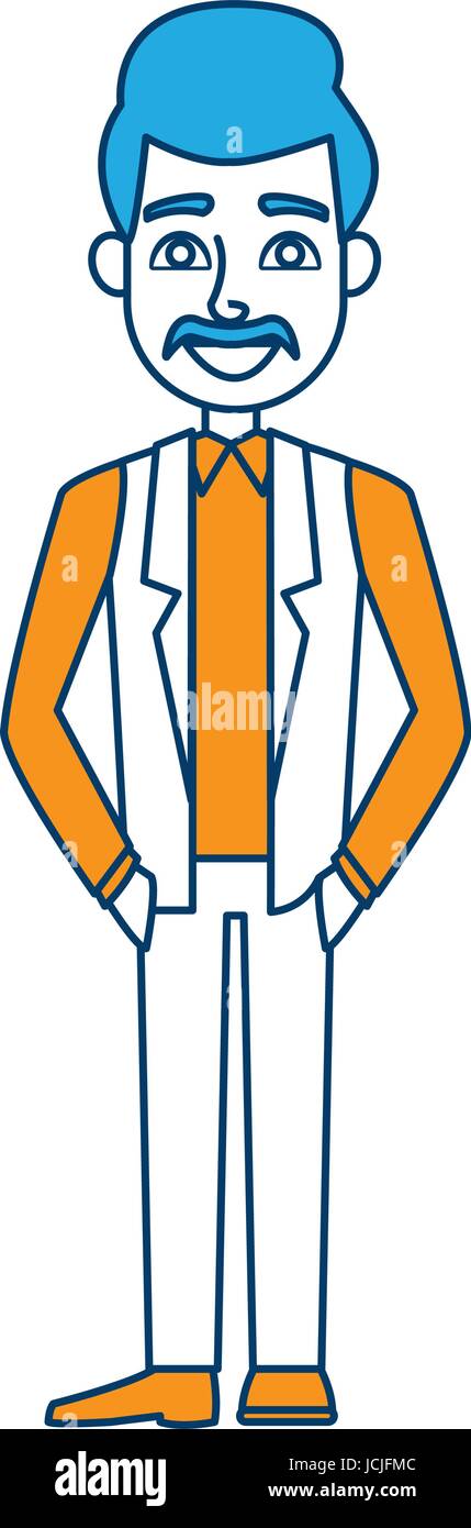 cartoon man standing character male Stock Vector Image & Art - Alamy