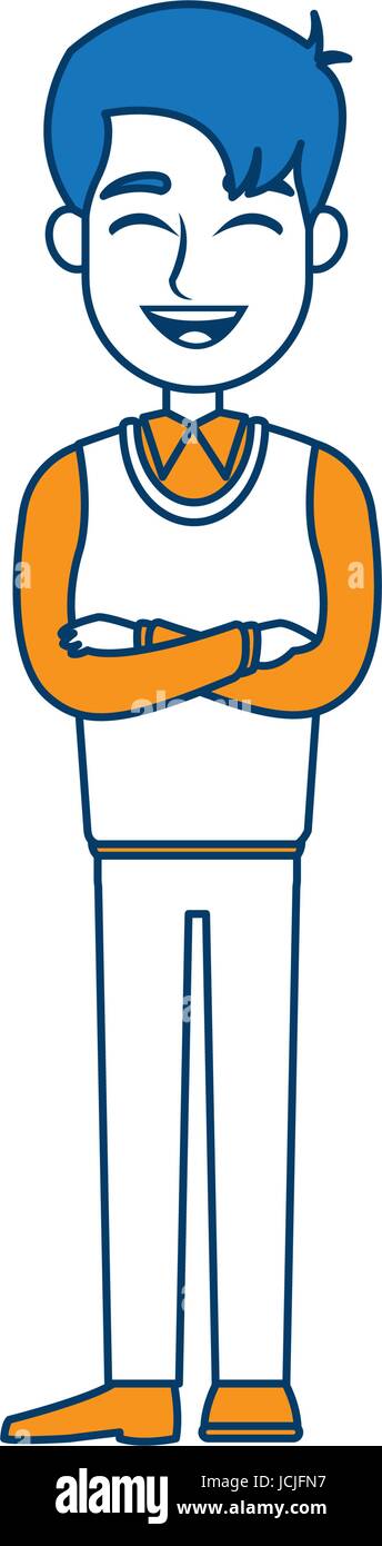 cartoon man standing character male Stock Vector Image & Art - Alamy