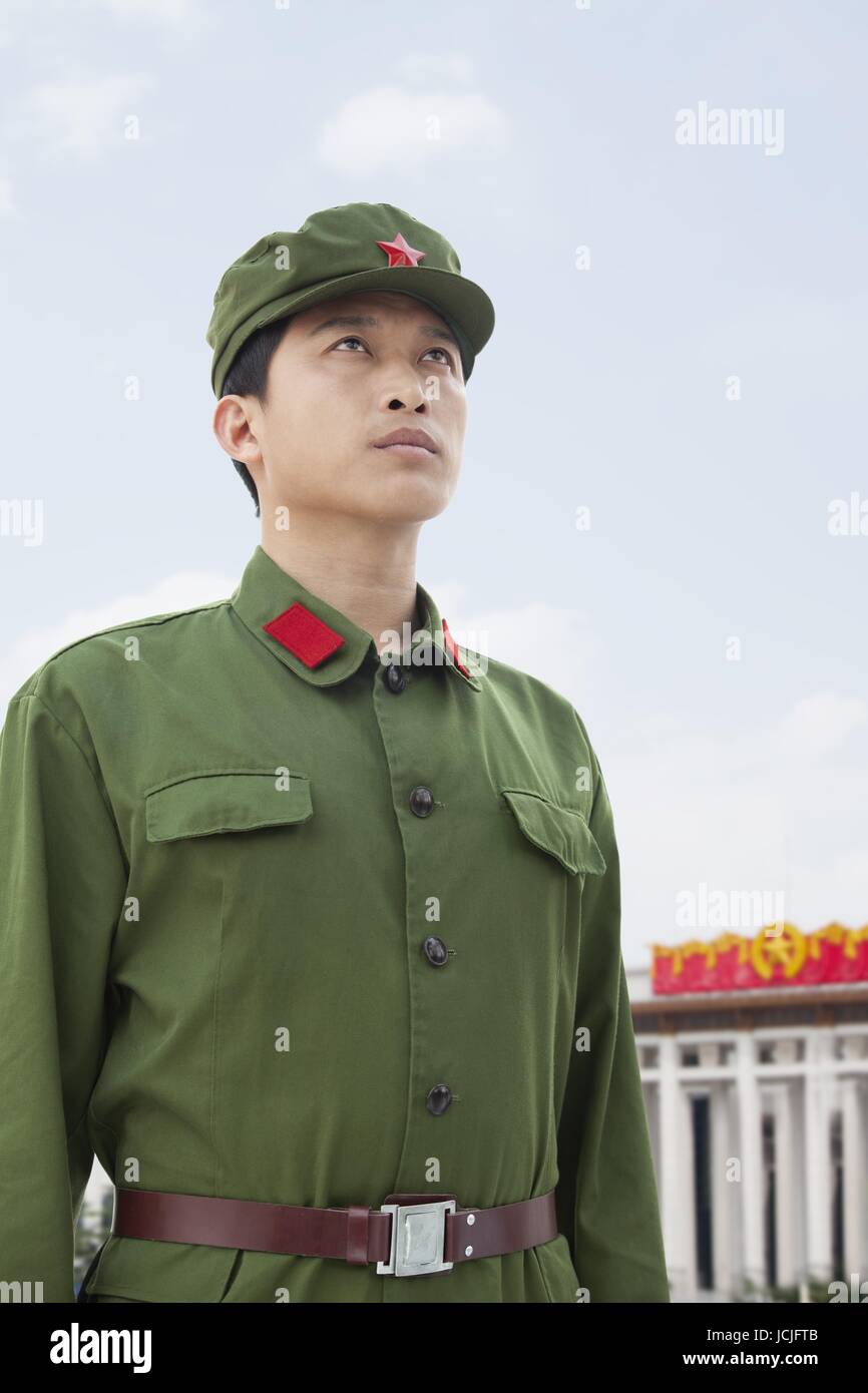 Chinese red star cap hi-res stock photography and images - Alamy
