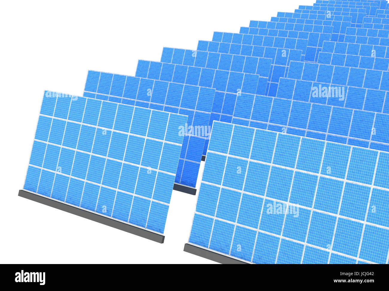 Illustration of Solar panels isolated on white Stock Photo - Alamy