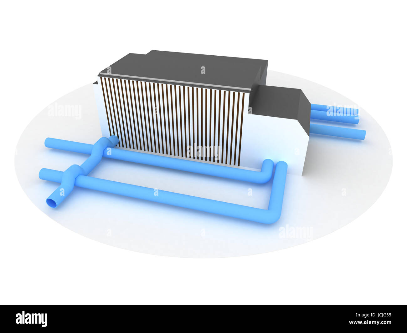 Illustration of Gas distribution station Stock Photo - Alamy