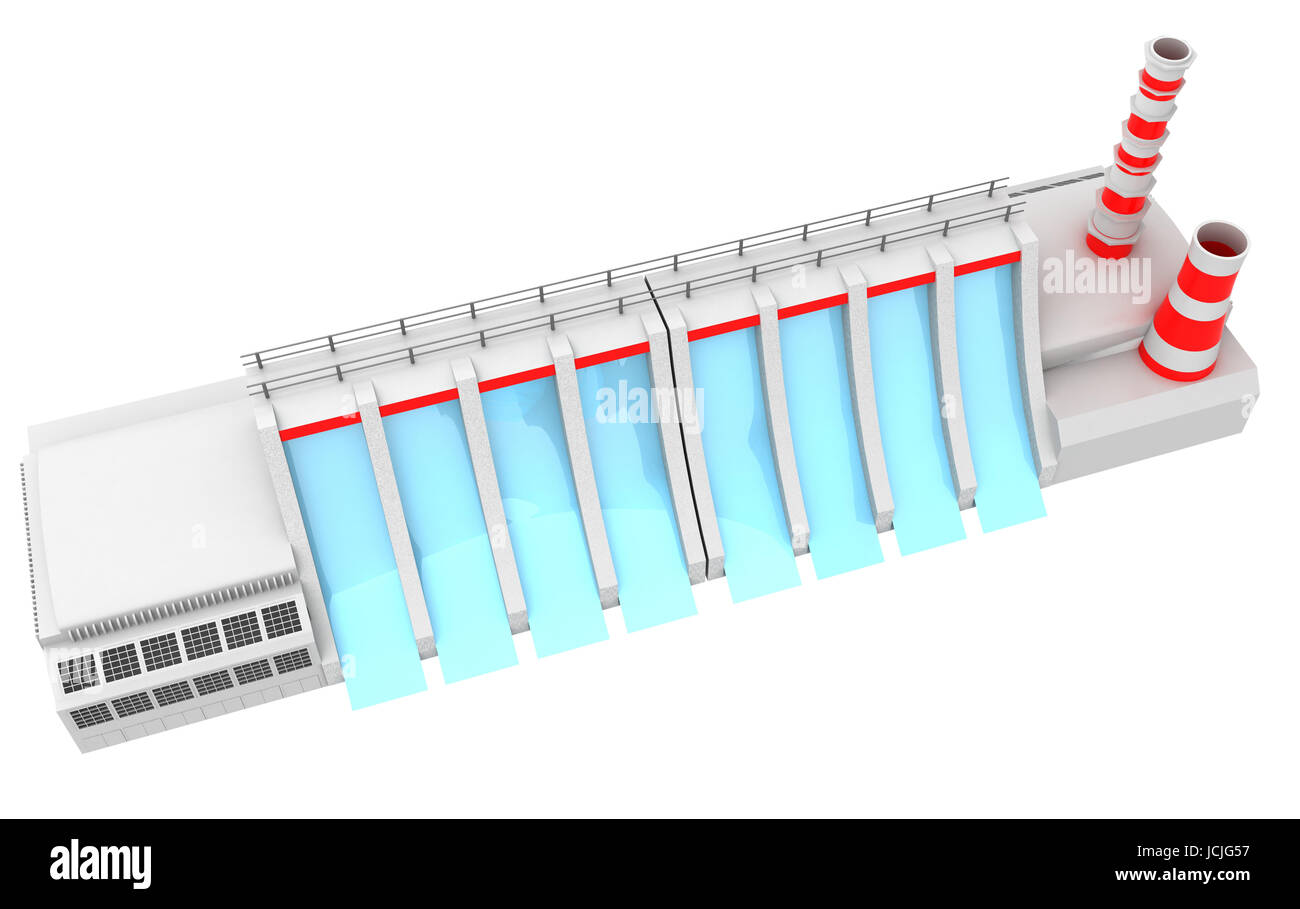 Hydro power station Cut Out Stock Images & Pictures - Alamy