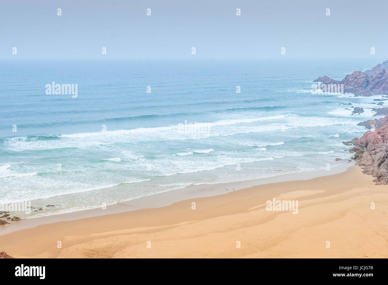Landscape of Morocco. Coastline of Atlantic ocean Stock Photo - Alamy