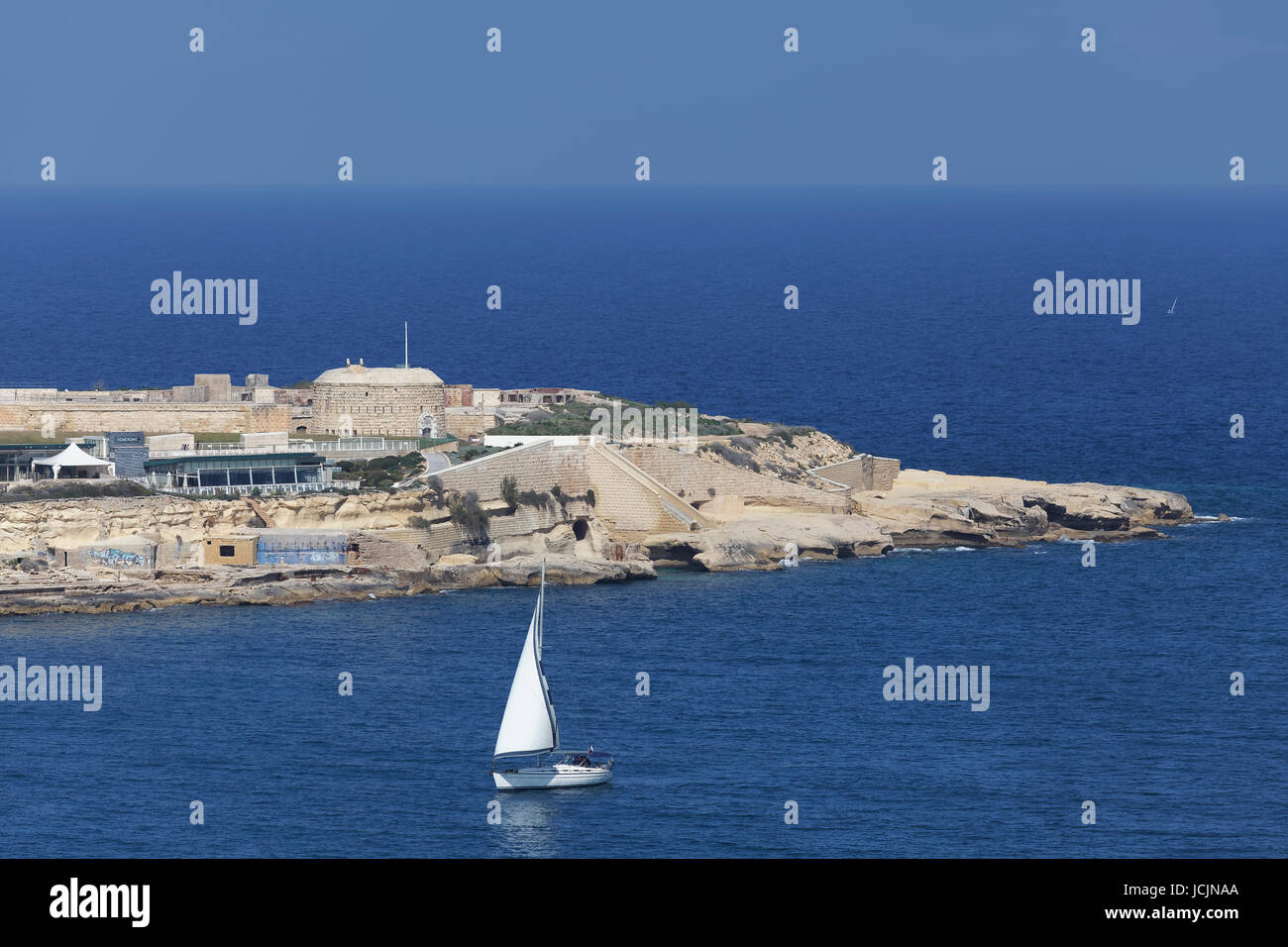 Spit of land with remnants of Fort Tigné, Tigné Point, Dragut Point ...
