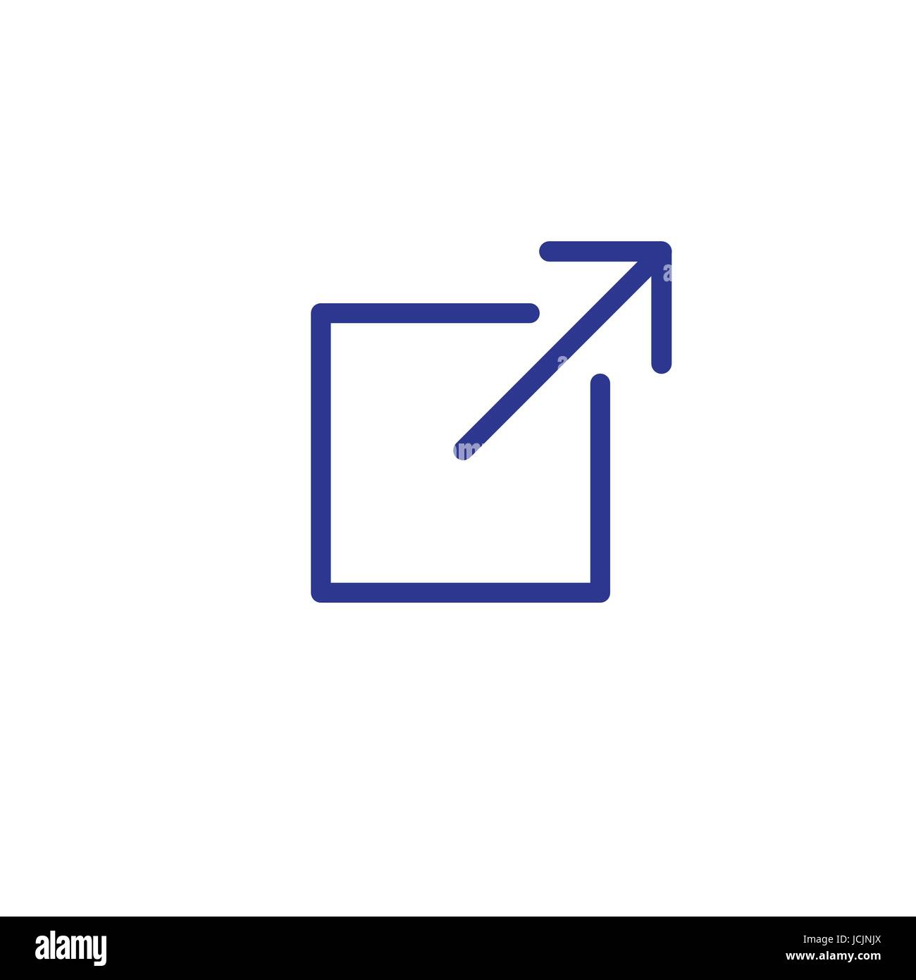 External Website Link Icon for UI or UX app / website Stock Vector ...