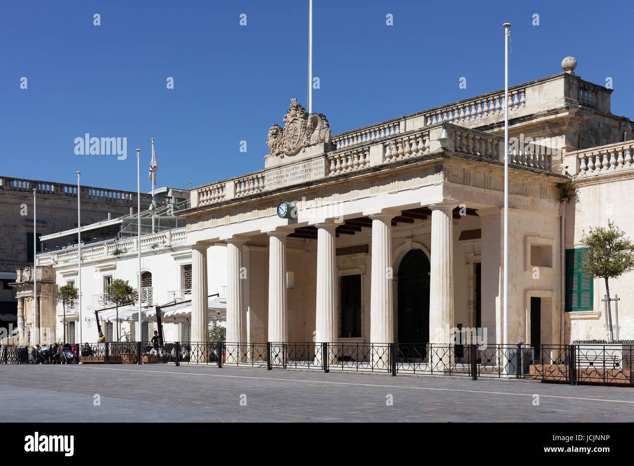 Old Main Guard, Palace Square, Misrah San Gorg, Valletta, Malta Stock ...